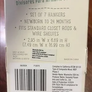Other | Nip Baby Closet Dividers Tan And Cream Baby Milestone Cards For ...